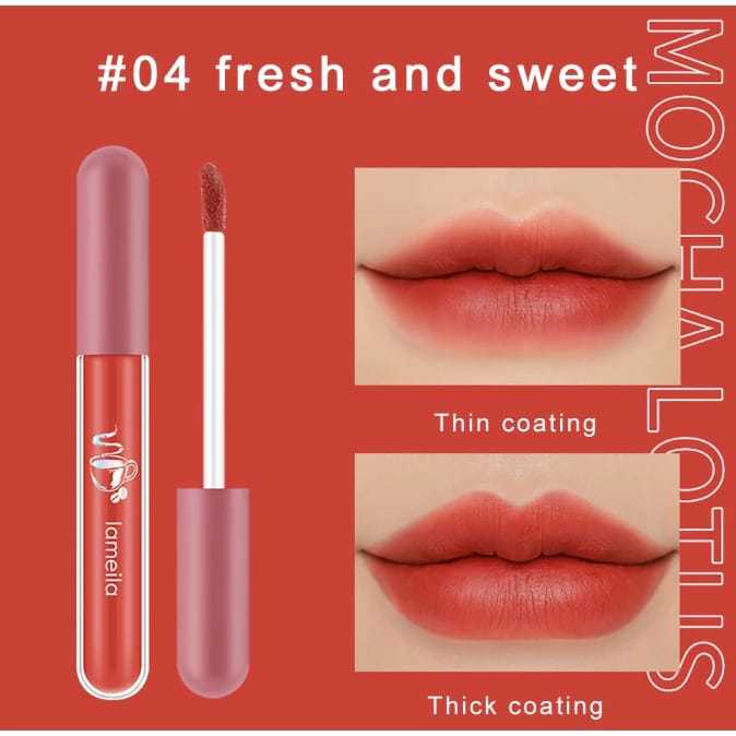 Jual LAMEILA Lip Glaze Velvet Matte Lip Gloss Lipstik Cair Pelembab ...
