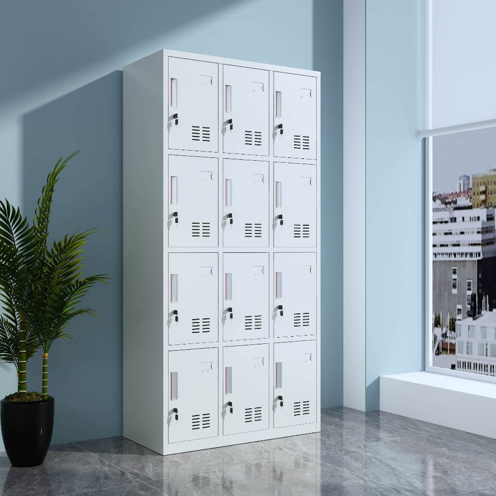 Jual Steel Locker Putih Tempat Simpan Baju wardrobe Locker Besi Loker ...