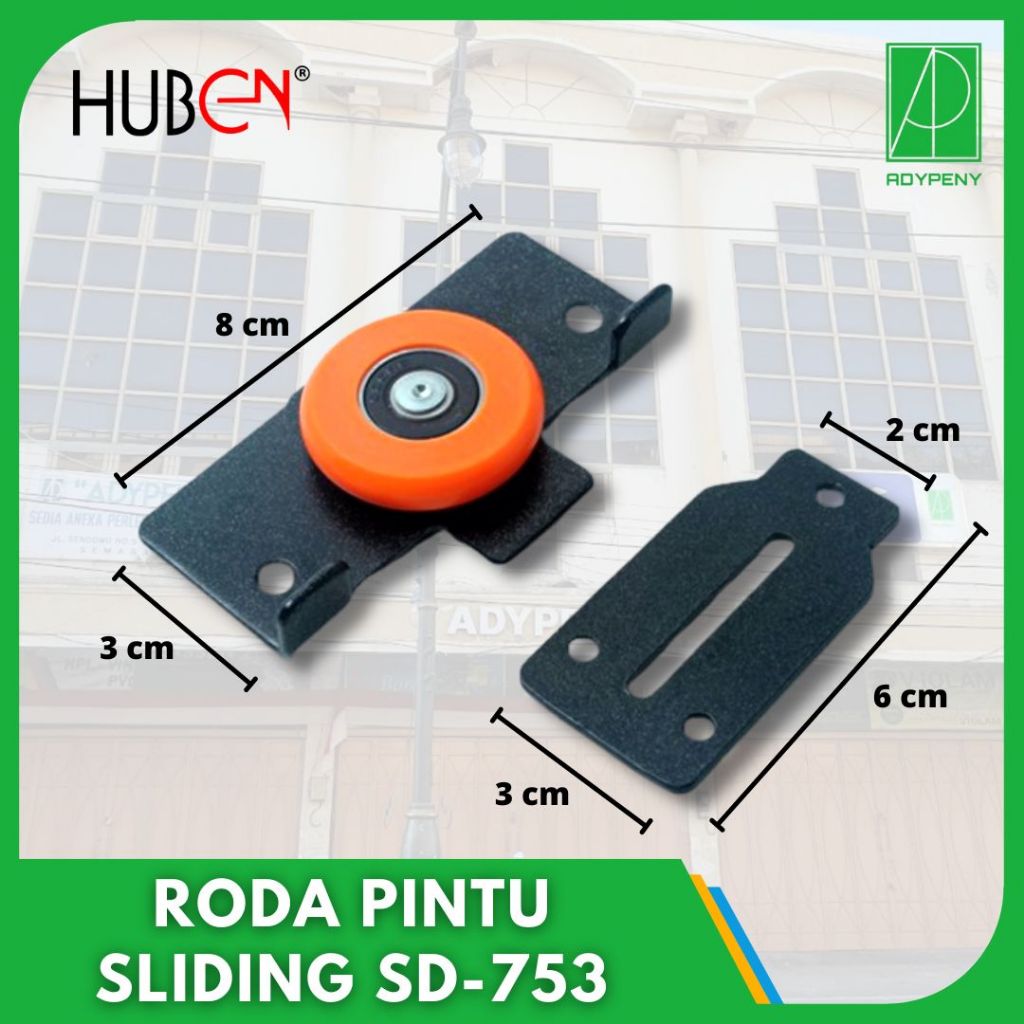 Jual Roda Pintu Lemari Geser Sliding Huben SD-753 | Shopee Indonesia