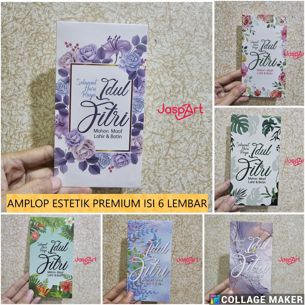 Jual AMPLOP LEBARAN ESTETIK AMPLOP LEBARAN BUNGA CANTIK ANGPAO LEBARAN ...