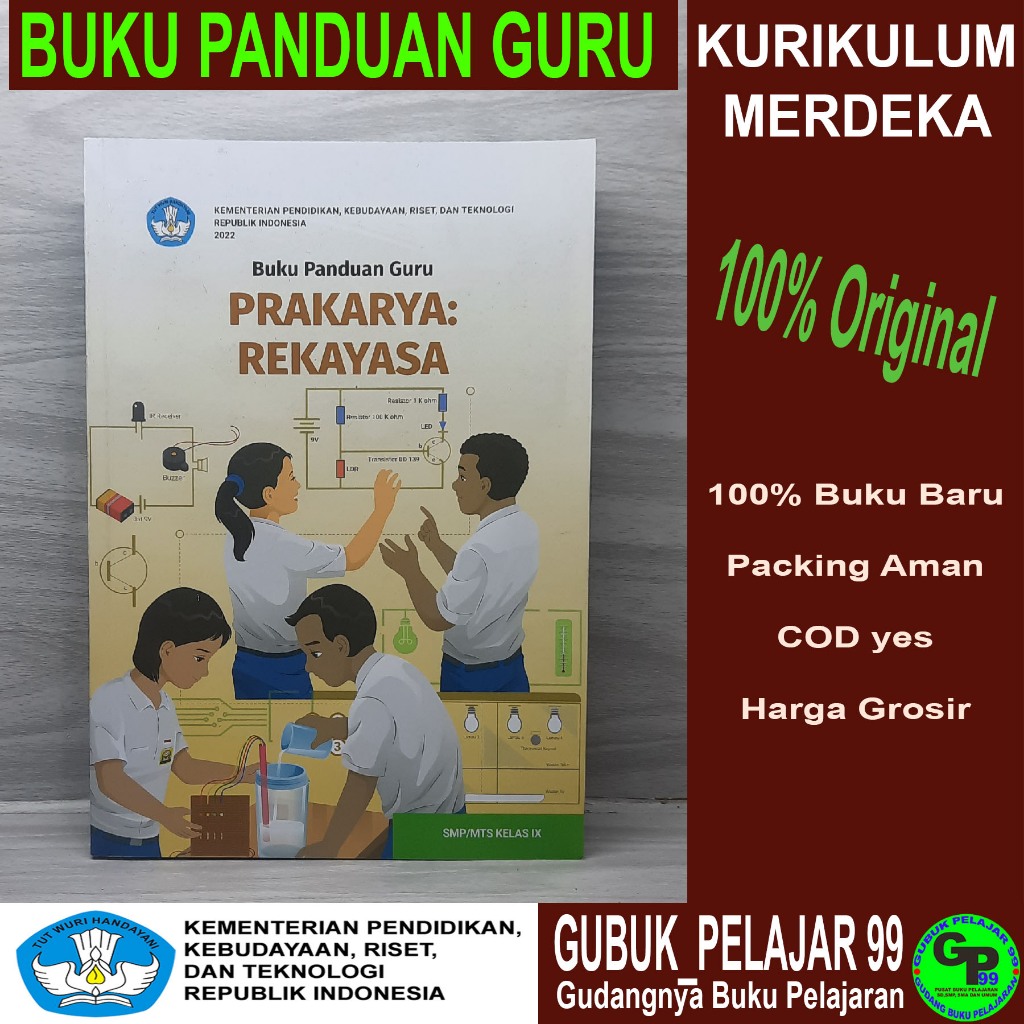 Jual Buku Panduan Guru PRAKARYA (Rekayasa IX) Untuk SMP/MTs Kelas 9 Kurikulum MERDEKA ...