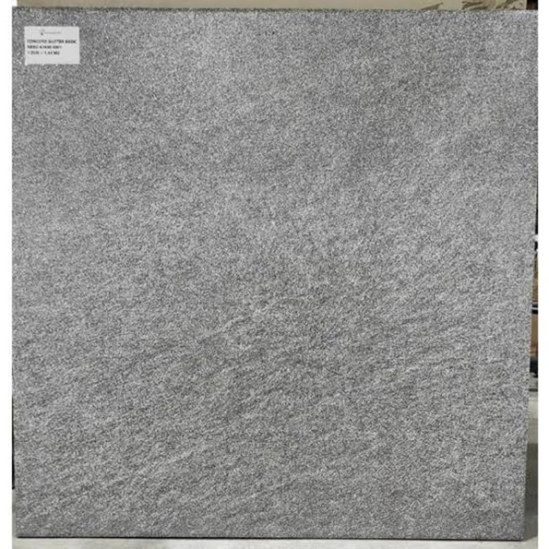 Jual keramik lantai teras ukuran 60x60 kasar abu polos gliter basic ...