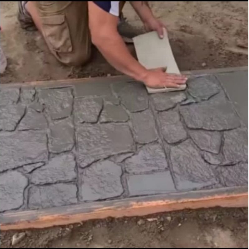 Jual STAMP.Cetakan batu alam motif timbul original. uk.20x40 | Shopee ...