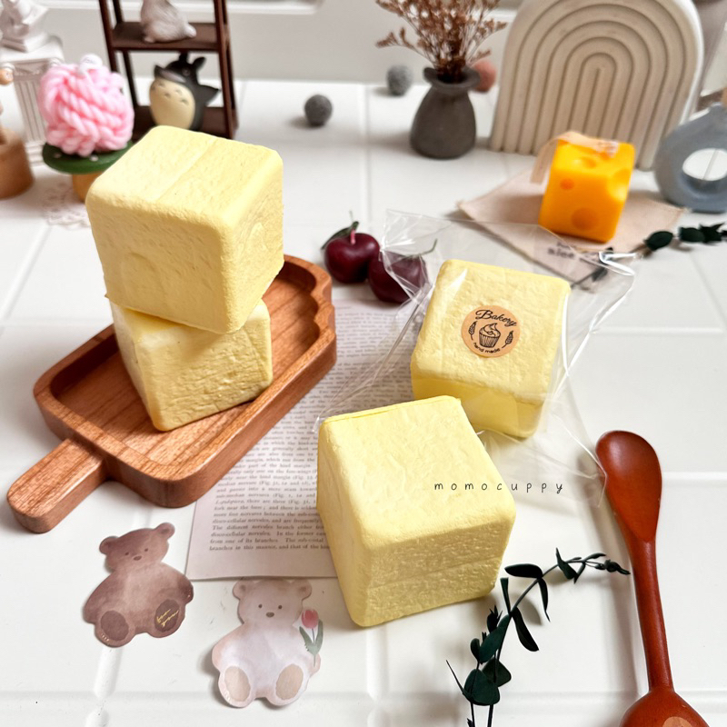Jual READY STOCK square tofu bread squishy SUPER SLOW & SOFT (mainan ...