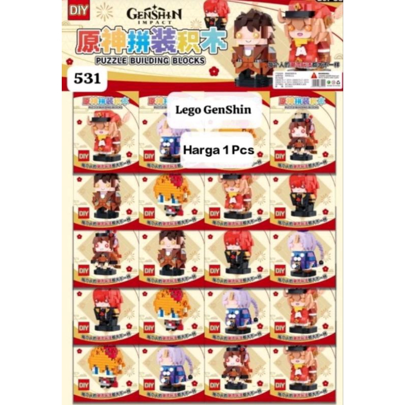 Jual DIY LEGO GENSHIN - LEGO RAKIT VIRAL / LEGO GENSHIN / LEGO VIRAL ...