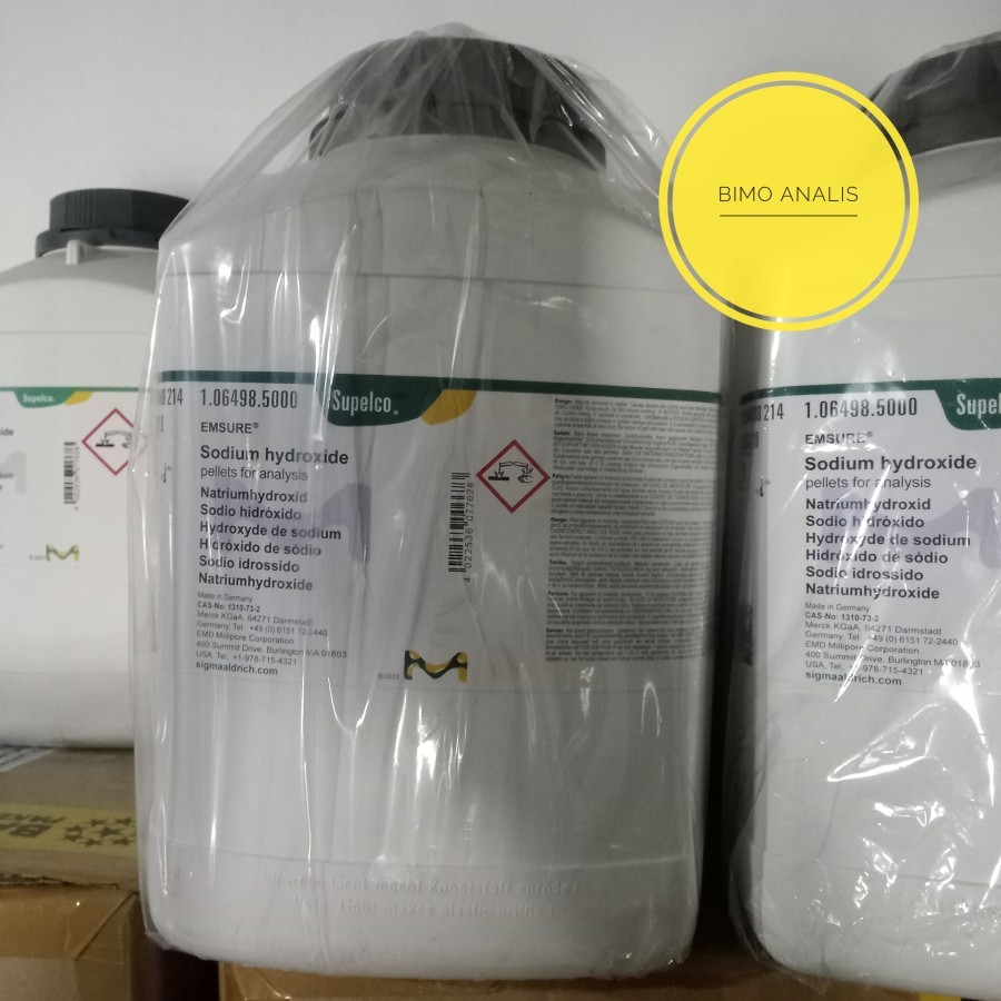 Jual Sodium Hydroxide 5kg Merck 106498 / Natrium Hidroksida / NaOH Pro ...