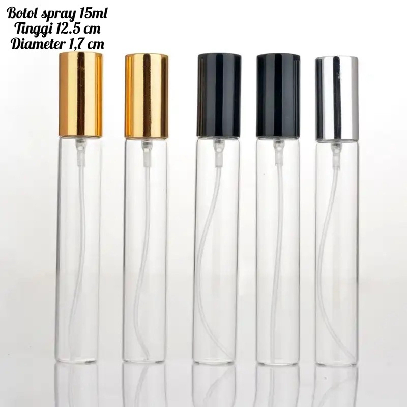 Jual Botol Spray 15ml kaca Botol Vial Decant Stik Pen Parfum Isi Ulang ...