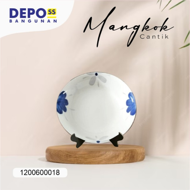 Jual Mangkuk Keramik Motif Bunga SS Bowl 1200600018 | Shopee Indonesia