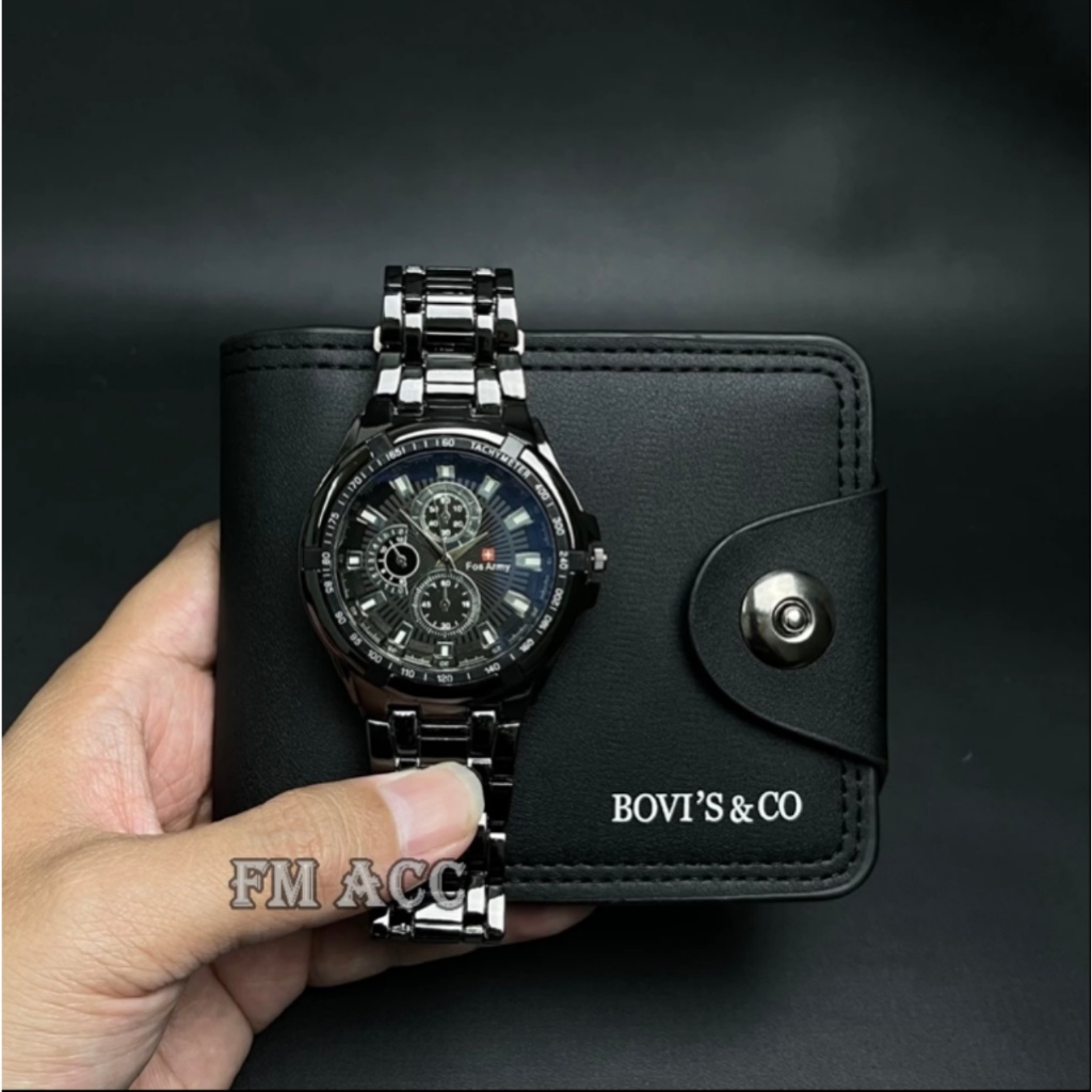 Jual Promo Termurah Jam Tangan swis armi Pria Tali Rantai Free Dompet ...