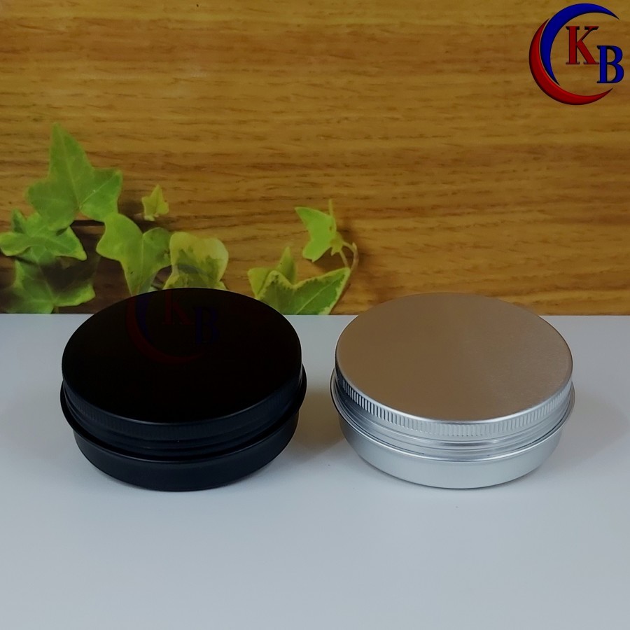 Jual POT JAR ALUMUNIUM 60 GR POMADE / POT KALENG CREAM LULUR 60GR ...