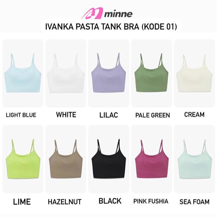 Jual [Minne] Ivanka Pasta Tank Bra / Ivanka Bra Olahraga Wanita Double ...