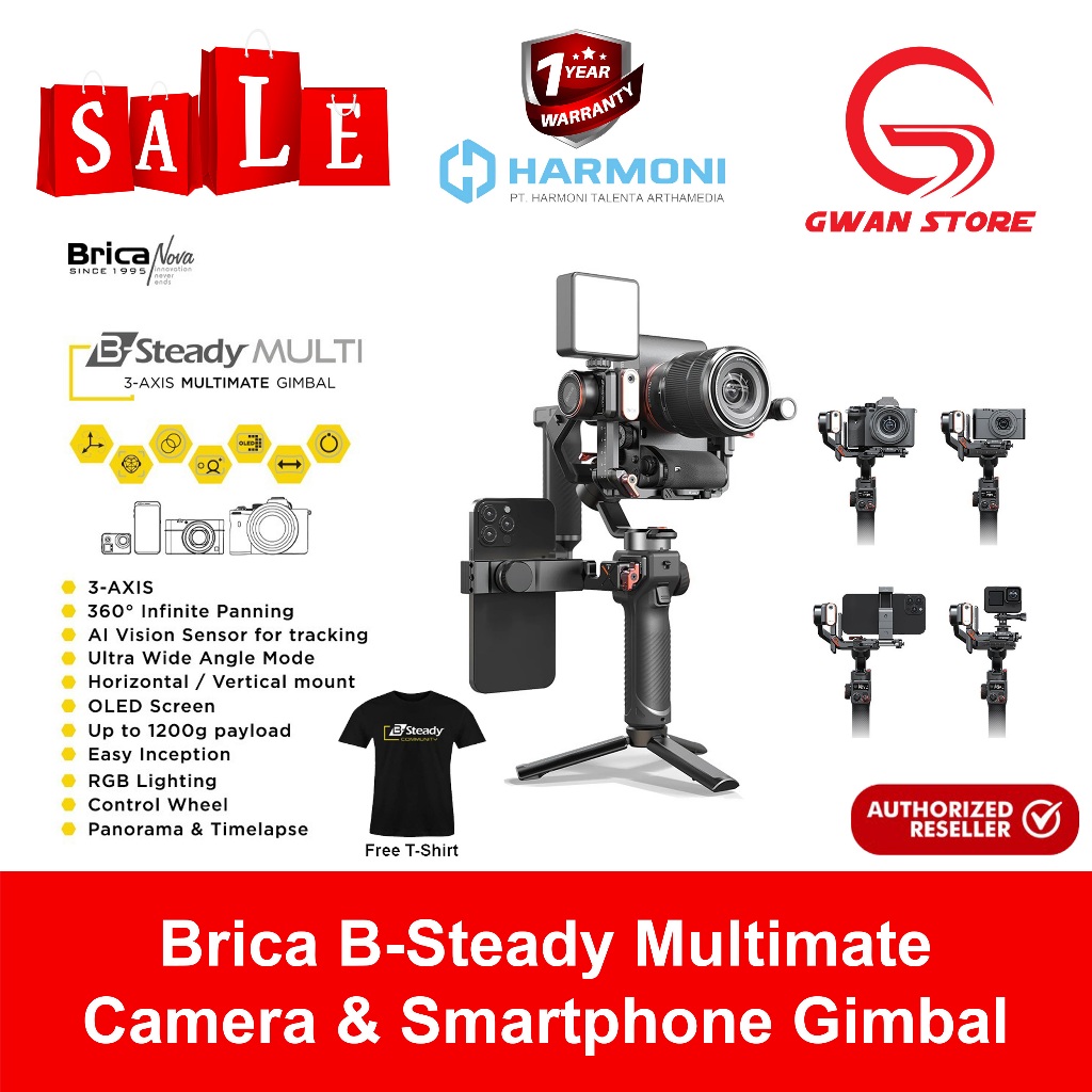 Jual Brica BSMU B-Steady BSteady PRO Multi Multimate 3-Axis Compact ...