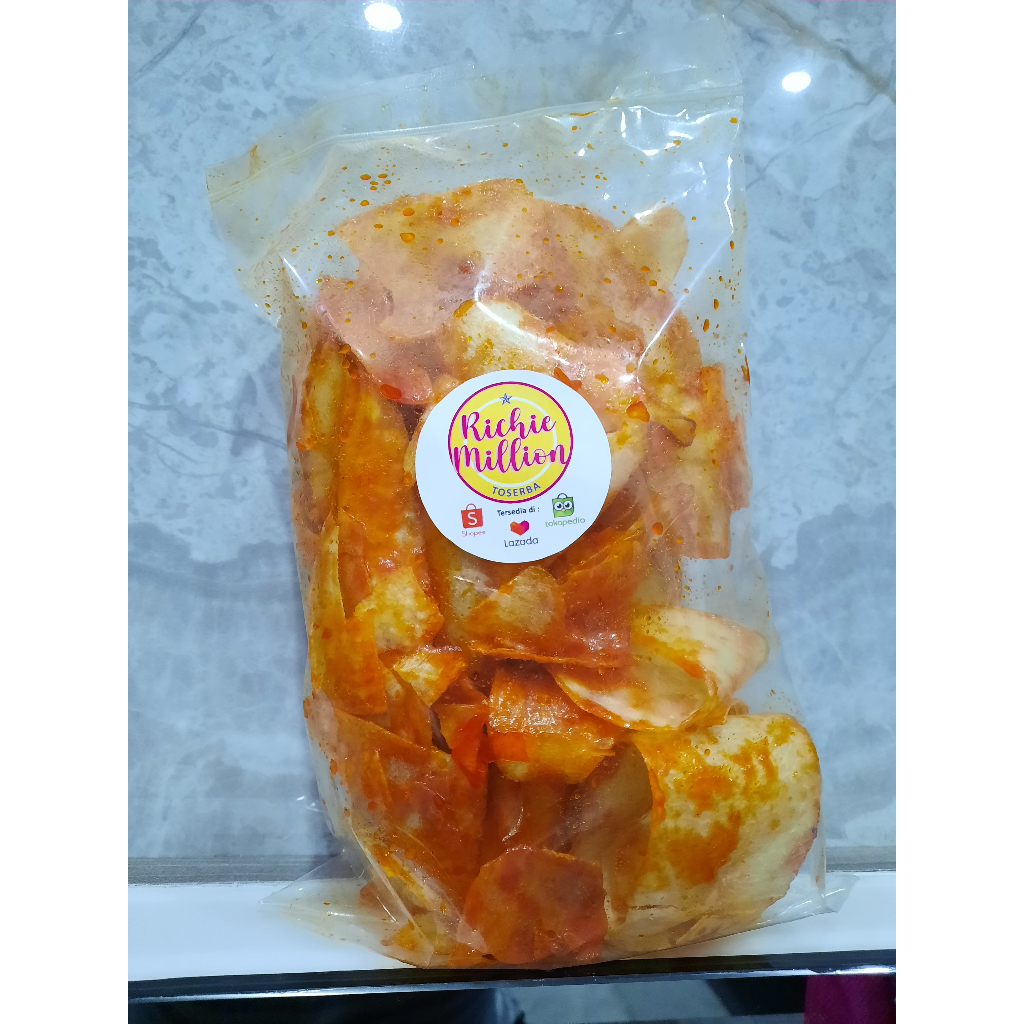 Jual KRIPIK SANJAI BALADO/ ORIGINAL / KRIPIK SINGKONG BALADO / ORIGINAL ...