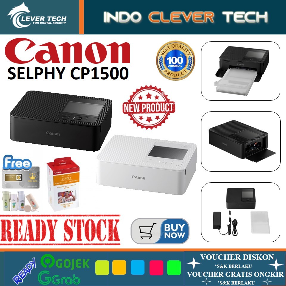 Jual Canon SELPHY CP1500 / CP 1500 Compact Photo Printer | Shopee Indonesia