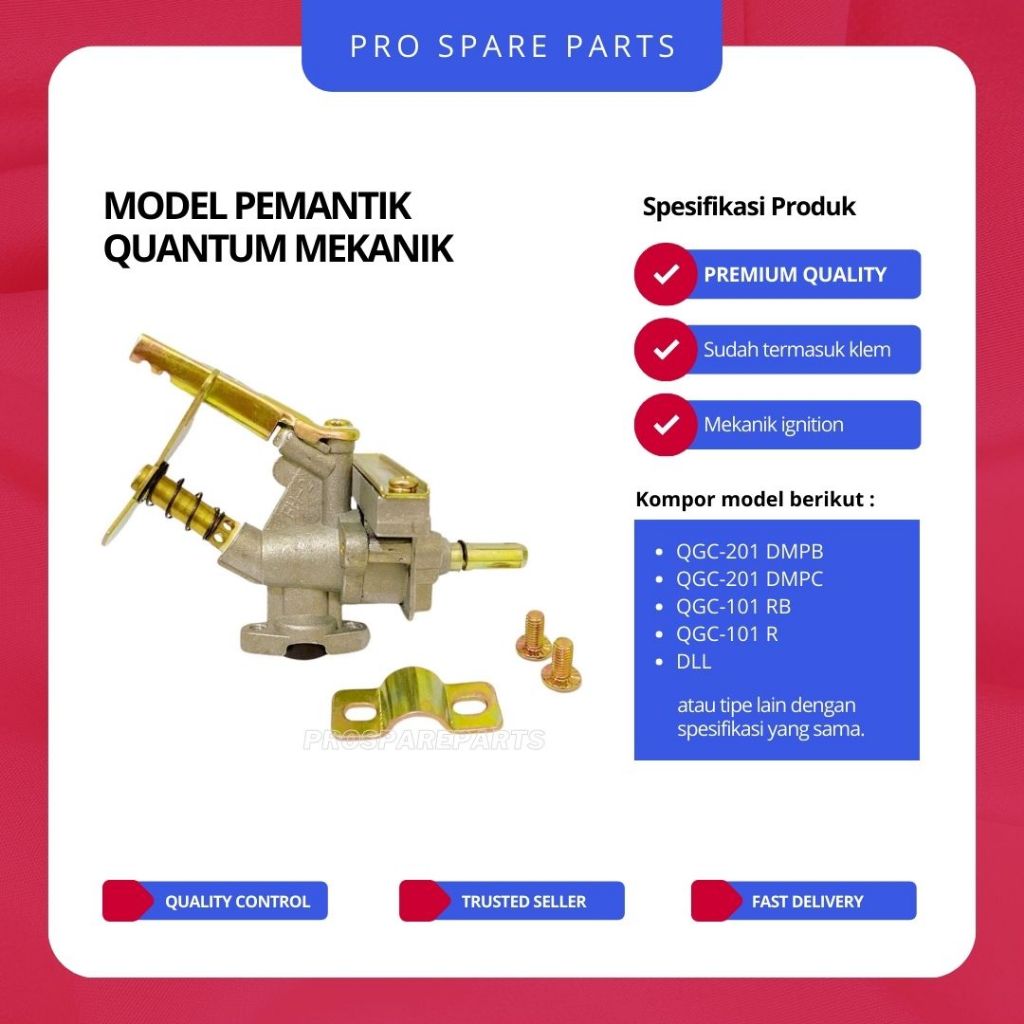 Jual Mesin Pemantik Model Kompor Gas Quantum MEKANIK Tipe Baru - Gas ...