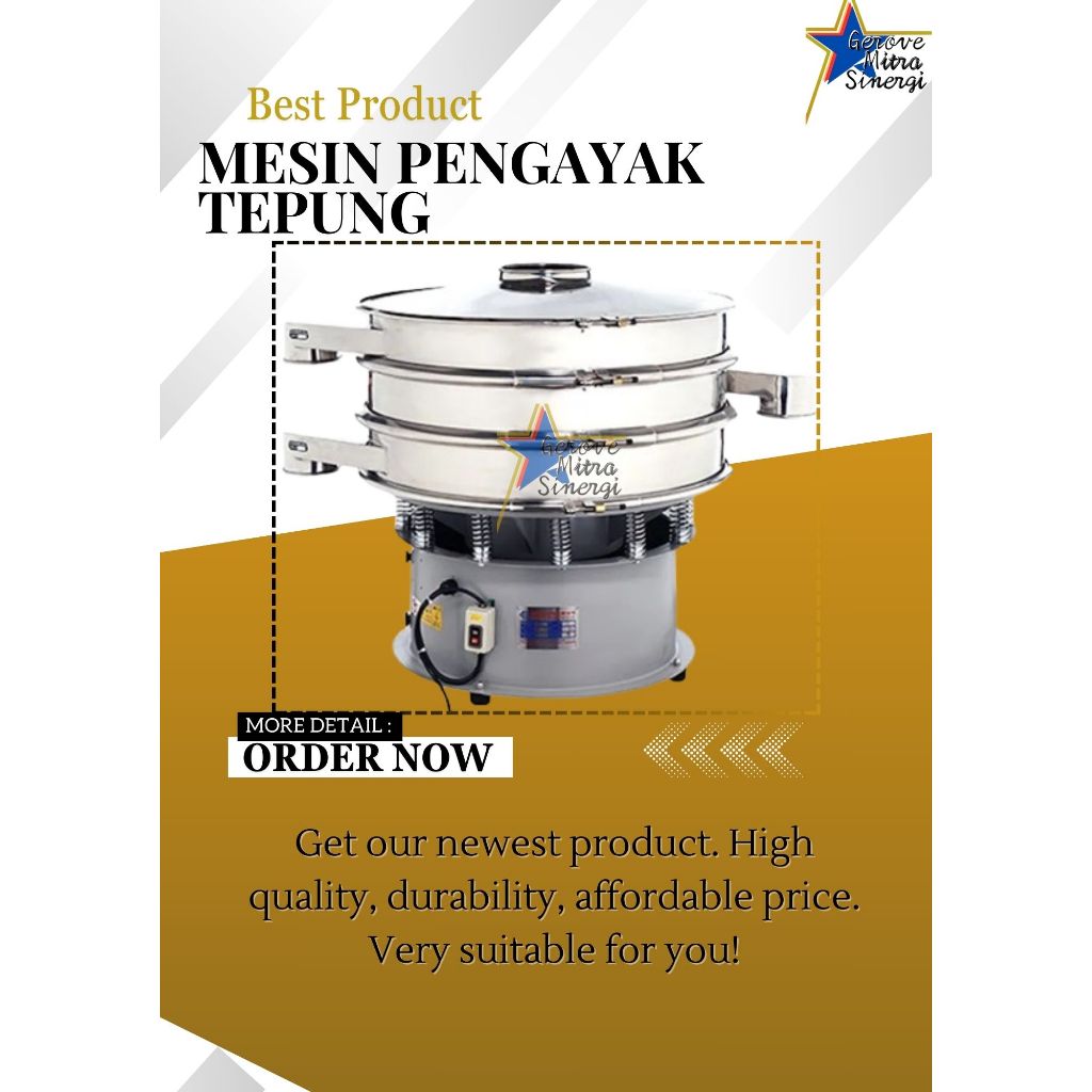 Jual Mesin Pengayak tepung - Mesin Electric Vibro Separator | Shopee ...