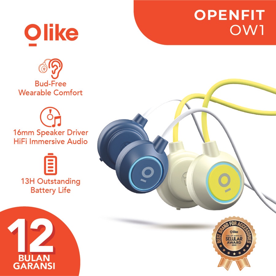 Jual Olike Open Fit OW1 Headset Bluetooth Earphone Sport Open Ear Air ...