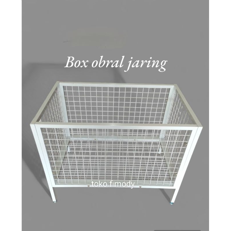 Jual Box Obral Jumbo Jaring / Tempat Promosi / Keranjang Obral | Shopee ...