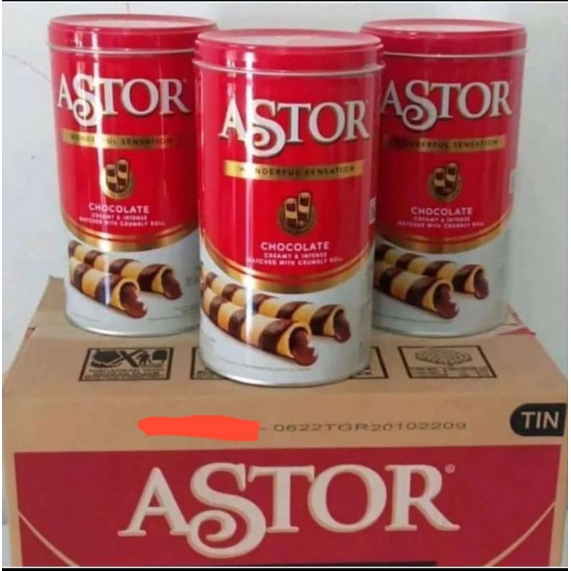 Jual Astor Mayora Kaleng Wafer Roll Cokelat 330gr | Shopee Indonesia