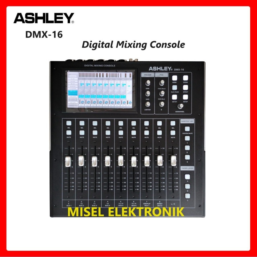 Jual Digital Mixing Console 16 Channel Ashley DMX16 Original | Shopee ...