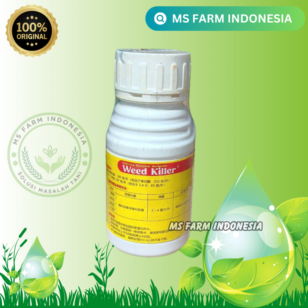 Jual HERBISIDA SISTEMIK SELEKTIF WEED KILLER PEMBASMI GULMA DAUN LEBAR ...