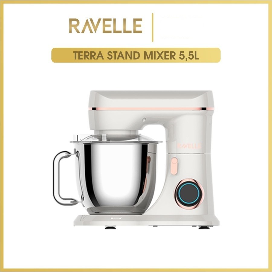 Jual RAVELLE Stand Mixer 5.5L Terra Electric Mixer | Shopee Indonesia