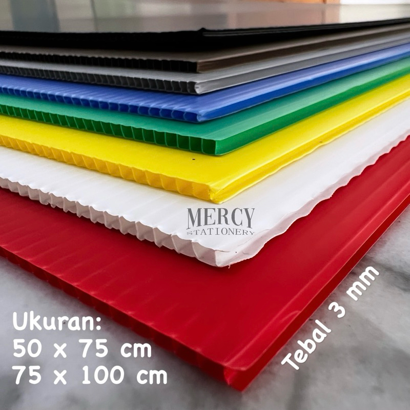 Jual Alvaboard Plastic 100x75cm Sheet 3 MM PP Impraboard Papan Plastik ...
