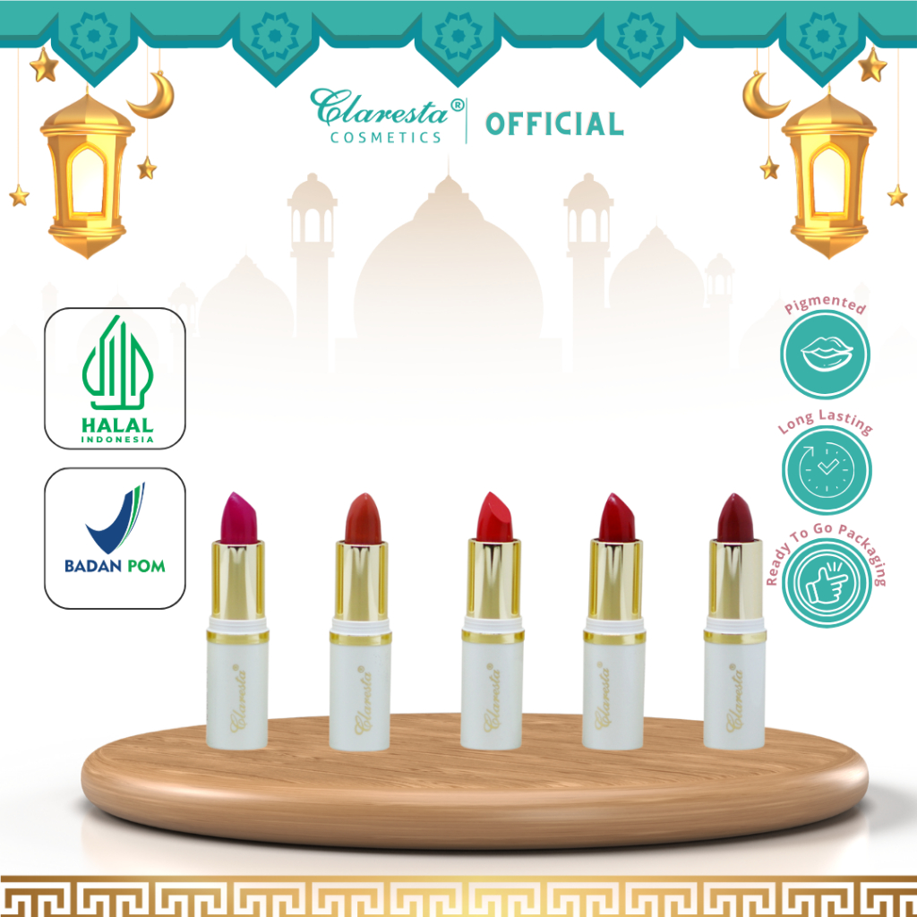 Jual Claresta Lipstick Luxury Mild Series 8 3,6g | Shopee Indonesia
