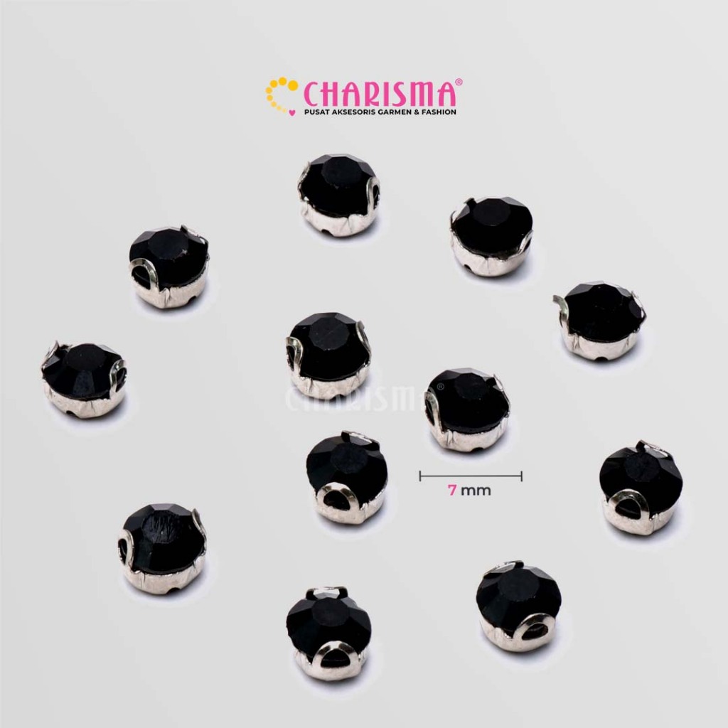 Jual Charisma Crystal Cangkang Bulat - Kristal Cangkang Original SS33 / Harga Per Gross (144 pcs ...