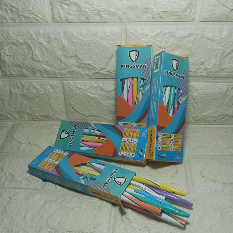 Jual PEN KINGSMAN V36 ISI 12 pcs | Shopee Indonesia