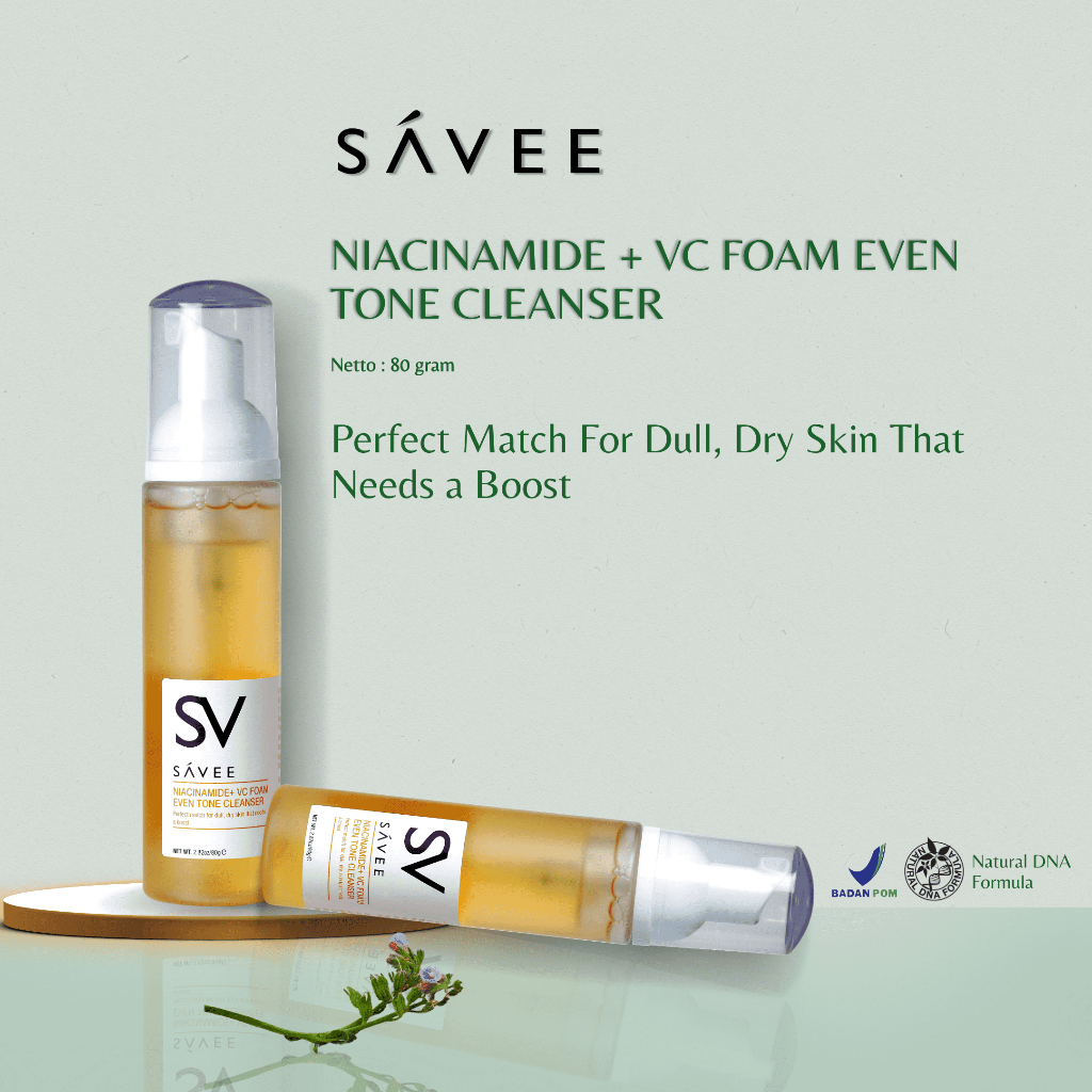 Jual SAVEE Niacinamide + Vc Foam Even Tone Cleanser 80G | Shopee Indonesia