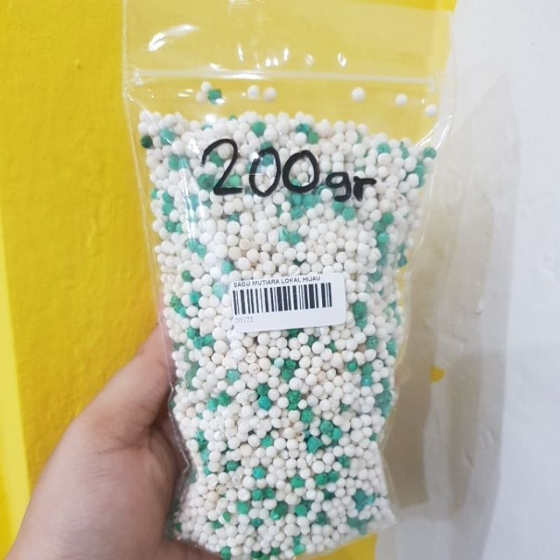 Jual Sagu Mutiara Lokal Hijau Putih REPACK - 200gr | Shopee Indonesia