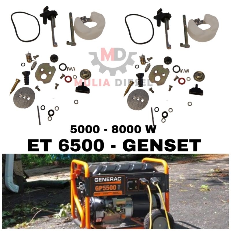 Jual Isi Karburator Carburator Repair Kit Mesin Genset ET6500 5000 7000 ...