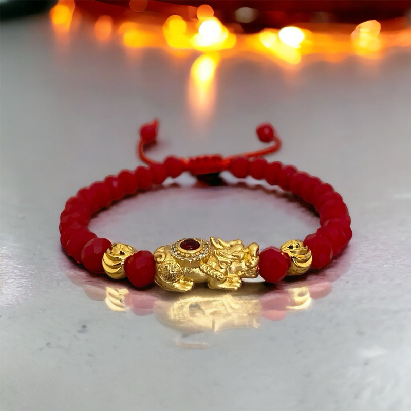 Jual Gelang Pixiu Permata Model Tali Serut Dengan Batu Crystal 6mm ...