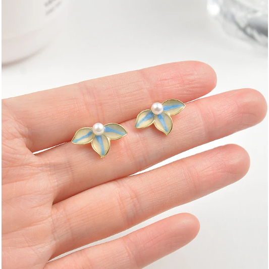 Jual MINERVA - Earring Three Blue Tail of Mermaid / Anting Three Blue ...