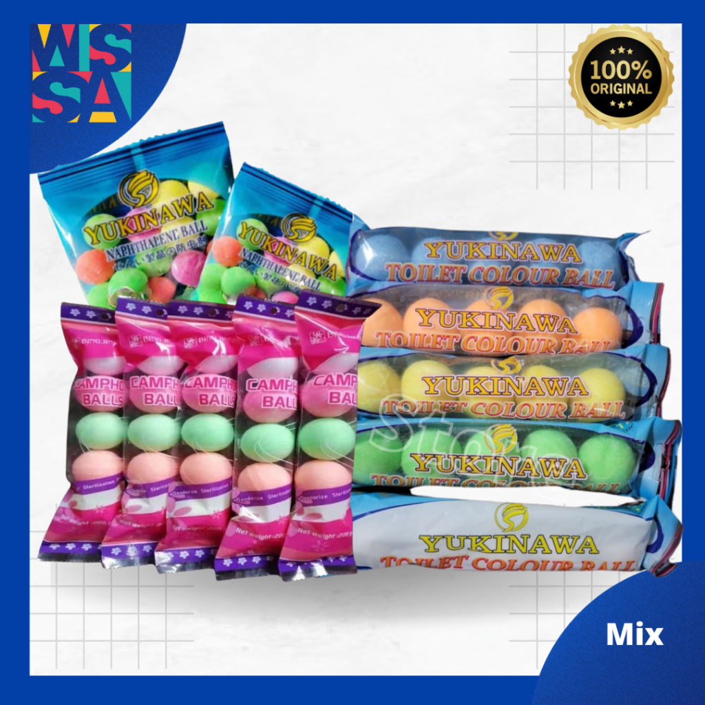 Jual Kamper Bulat Besar / Kecil Merk Yukinawa Camphor Random Pembasmi ...