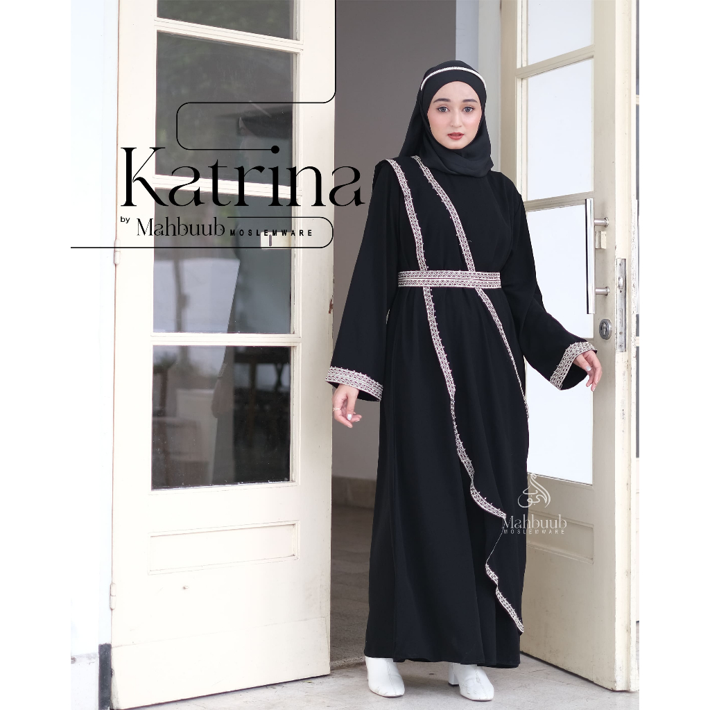 Jual Abaya Hitam Turkey Gamis Dress Arab Saudi 5in1 Bahan Jetblack ...