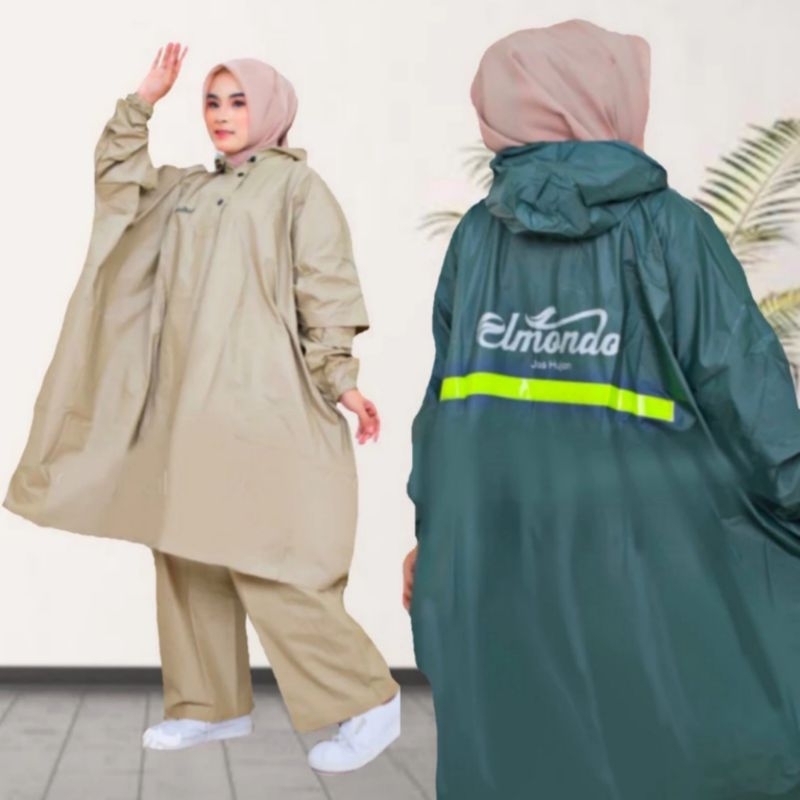 Jual Jas Hujan Ponco + Celana Elmondo 716 Prima Poncho Lengan Setelan Dewasa Termurah Mantel ...