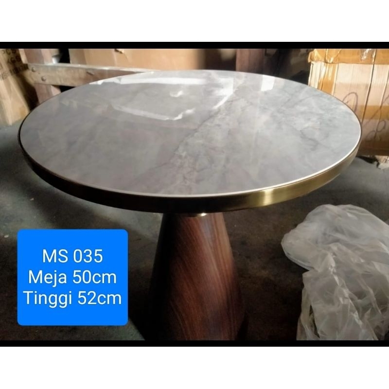 Jual Coffe Table Import - Top Table Batu Granit - Meja Sudut - Diameter ...