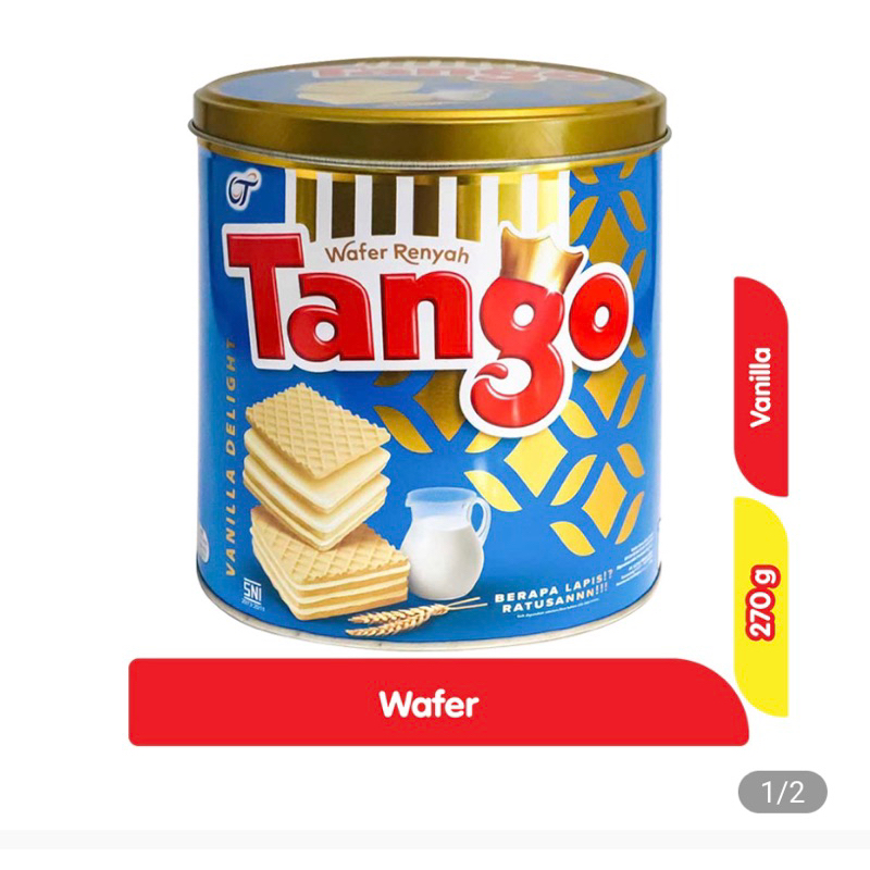 Jual Tango Wafer Vanila milk 270 g | Shopee Indonesia