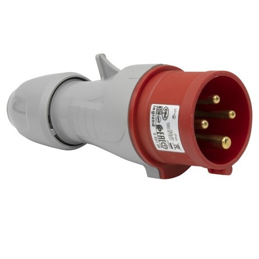 Jual Legrand Straight Plugs 16A 4 Pin 555128 380-415V 50/60Hz New ...