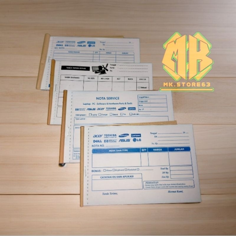 Jual NOTA TOKO KOMPUTER 2 PLY 1/4 FOLIO | UNTUK SERVICE KOMPUTER DAN ...