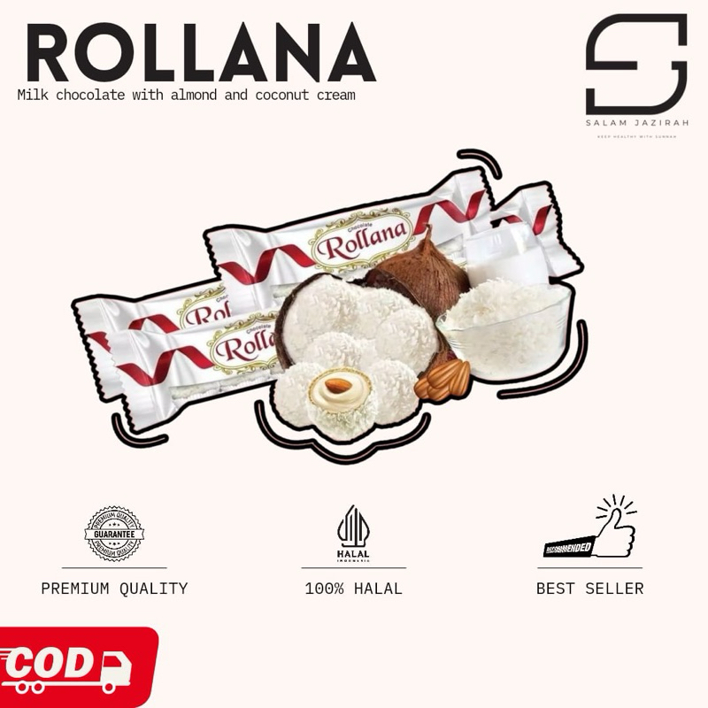 Jual Rollana Chocolate Almond || RollanaChocolate || Rollana Milk Choco ...