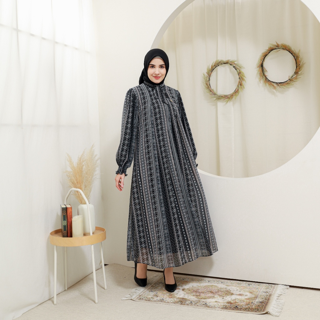 Jual Lalucuku Series Raya Dress Eliza Gamis Wanita Busui Frendly ...