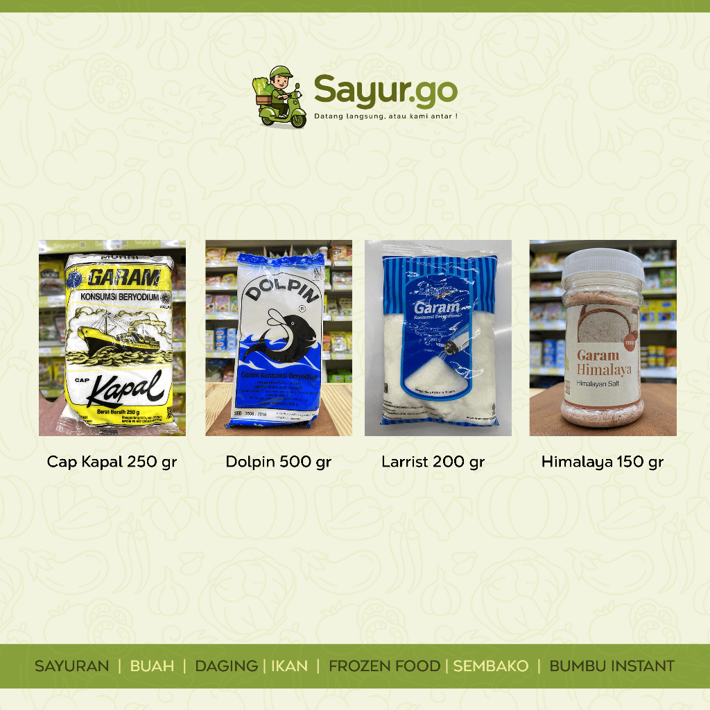 Jual Garam Dapur Cap Kapal, Garam Dolphin, Garam Himalaya | Aneka Garam ...