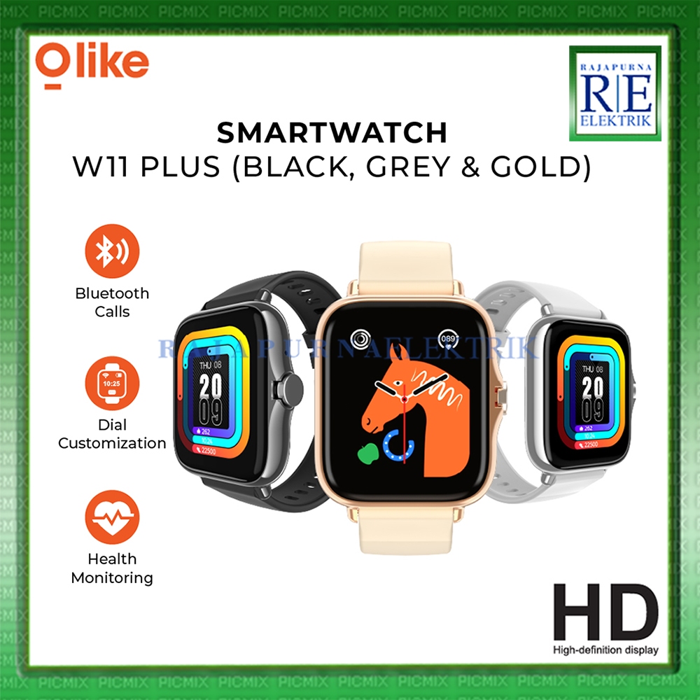 Jual OLIKE SMARTWATCH W11 PLUS Bluetooth Call touchscreen IP67 ORIGINAL ...