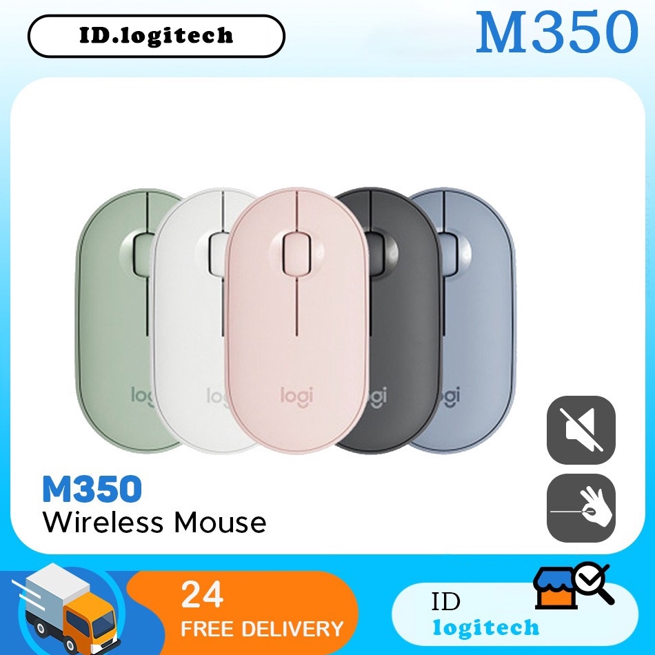 Jual ART P58W CODPH Logitech M35 Pebble Wireless Bluetooth Mouse w 1 ...