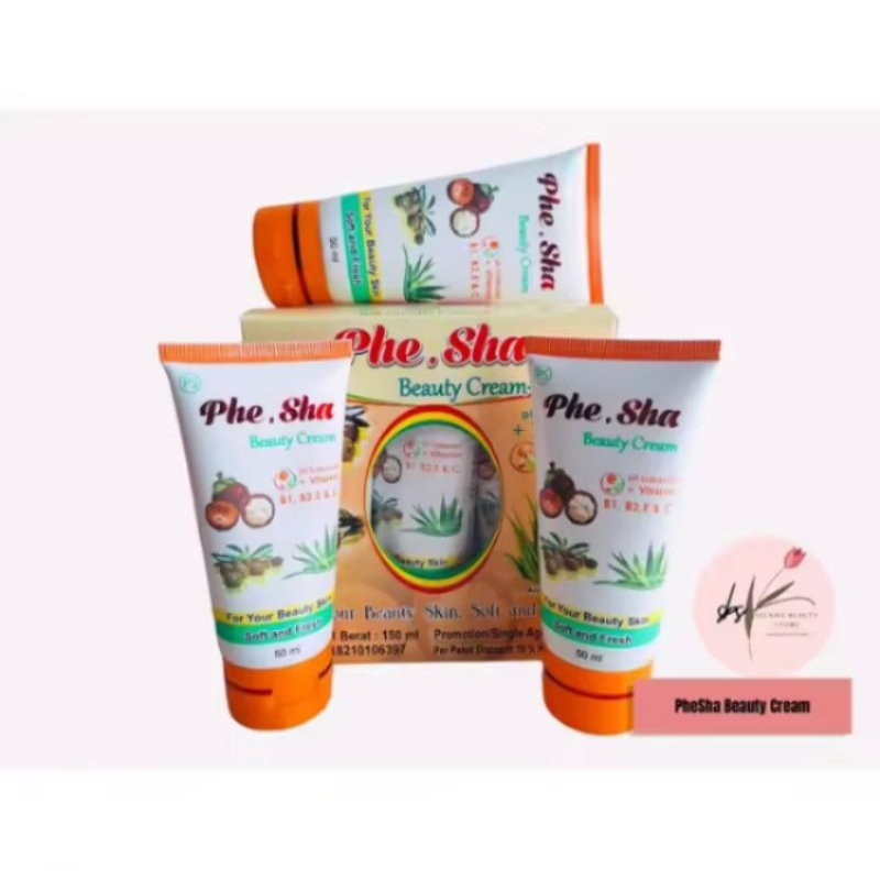 Jual Phe Sha Beauty Cream Alami Original 6pcs + Box Exp. 2026 BPOMNA ...