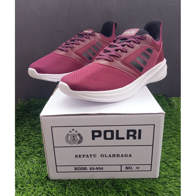 Jual Sepatu Ket Maron Polri 2023/Sepatu Olahraga Polri | Shopee Indonesia