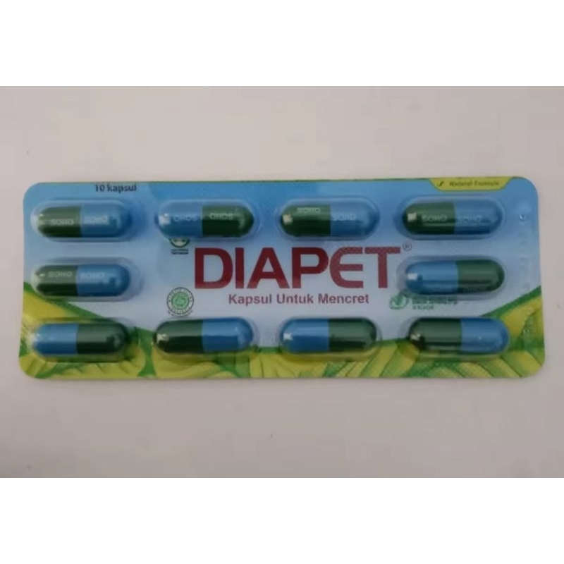 Jual DIAPET Kapsul Untuk Mencret / Diare ( beli 1 blister/6 blister ...